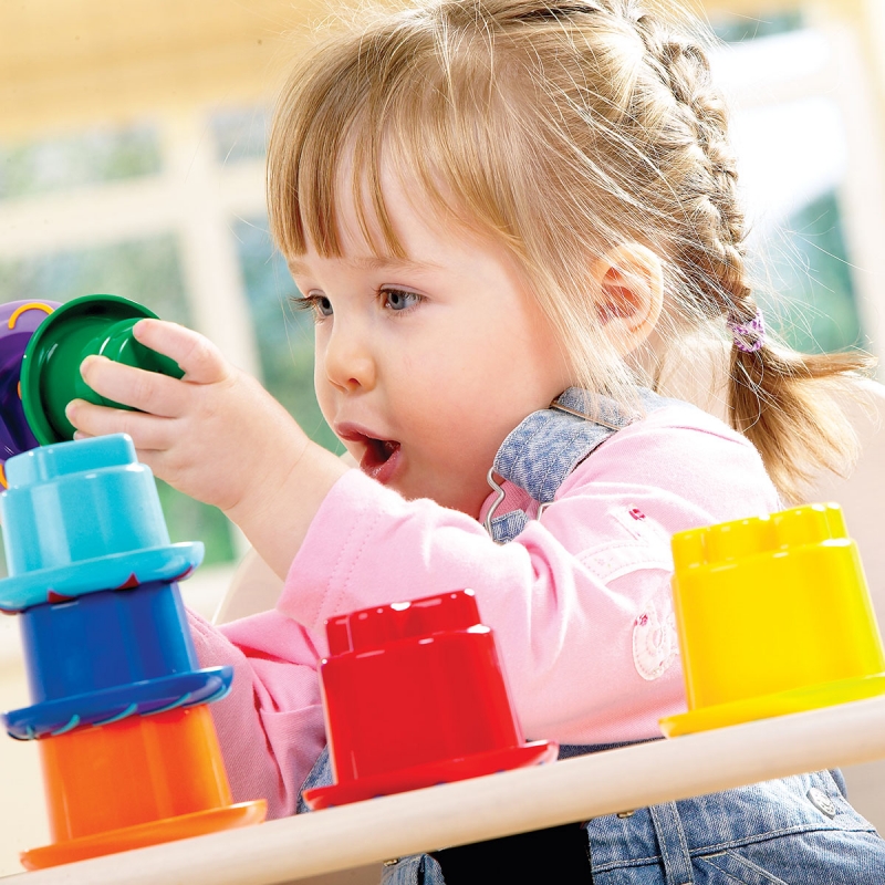 Rainbow Stacker - Tolo Classic - Products - Tolo Toys | Award winning educational toys for infants.