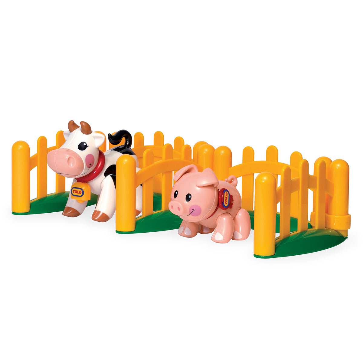 Farm Animals-Cow & Piglet Set - First Friends - Products - Tolo Toys ...