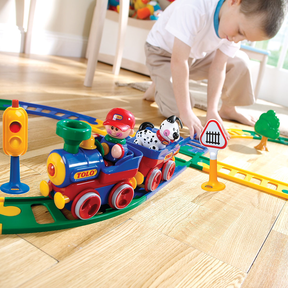 Super Deluxe Train Set - First Friends - Products - Tolo Toys | Award ...