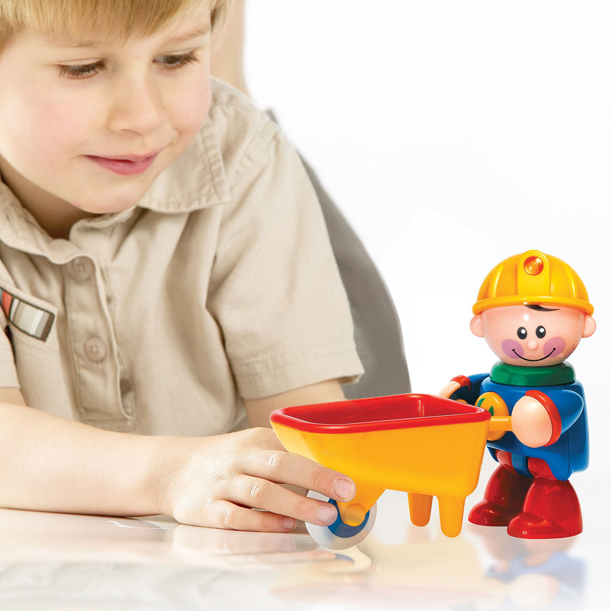 Construction Worker & Wheelbarrow - First Friends - Products - Tolo ...